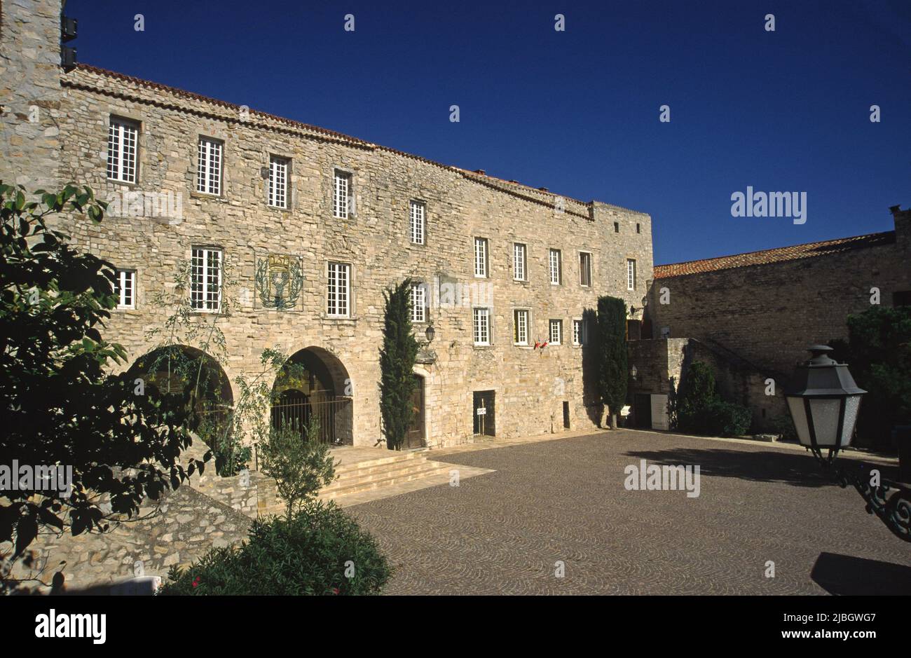 Castle of the picturesque medieval perched village of Le Castellet in ...