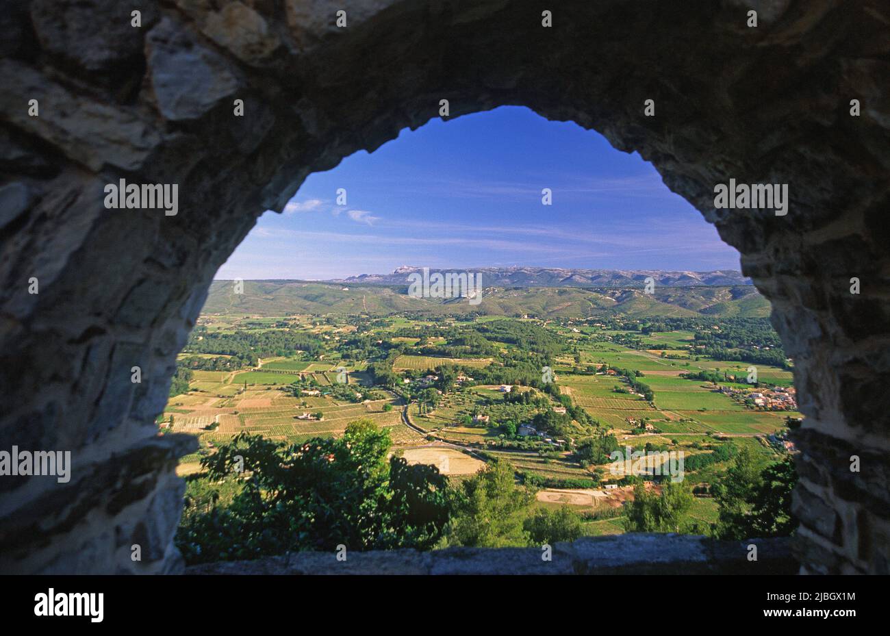 Site of the "Trou de Madame" of the medieval perched village of Le ...