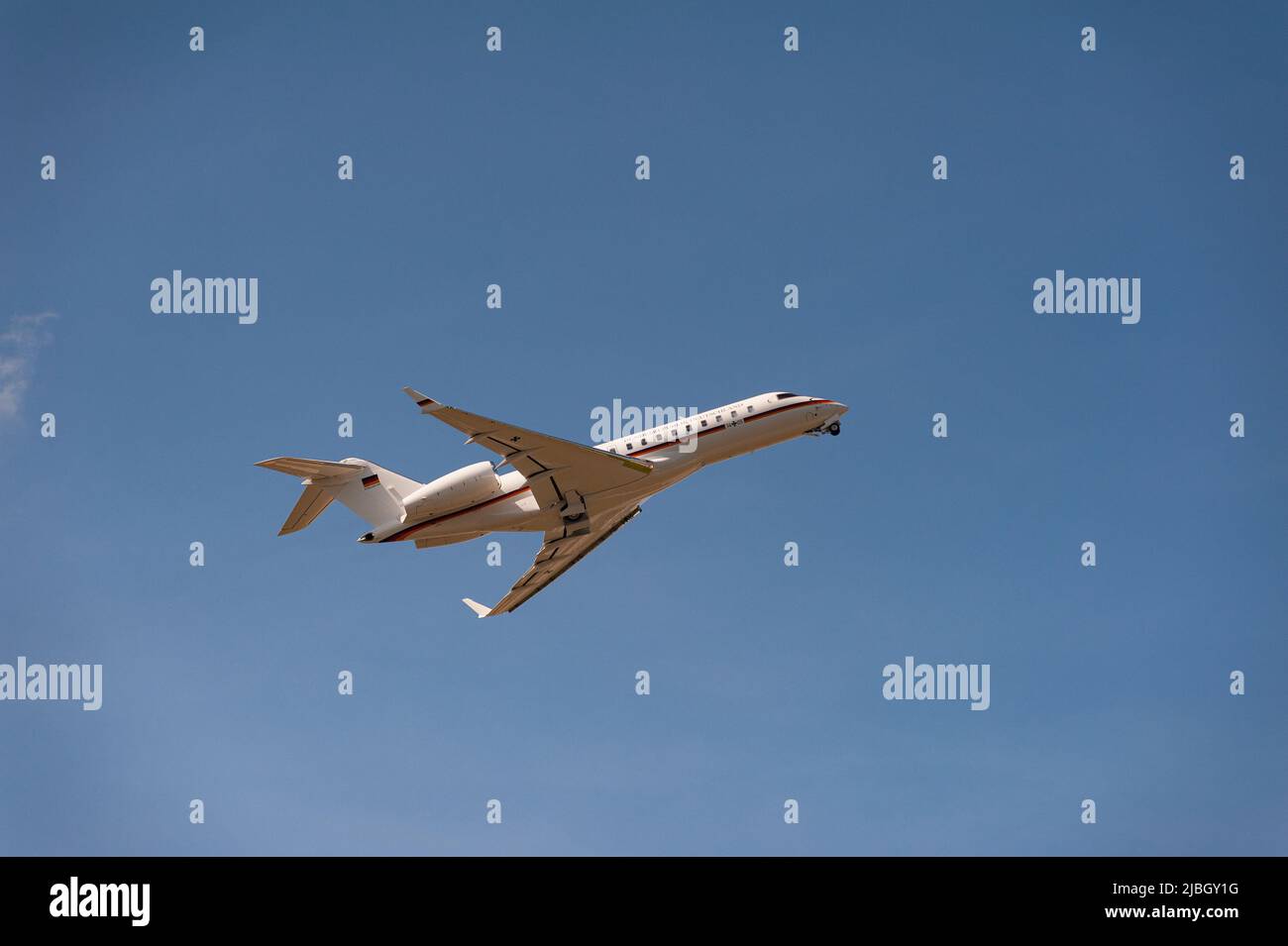 03.06.2022, Berlin, Germany, Europe - A Bombardier Global 6000 ...