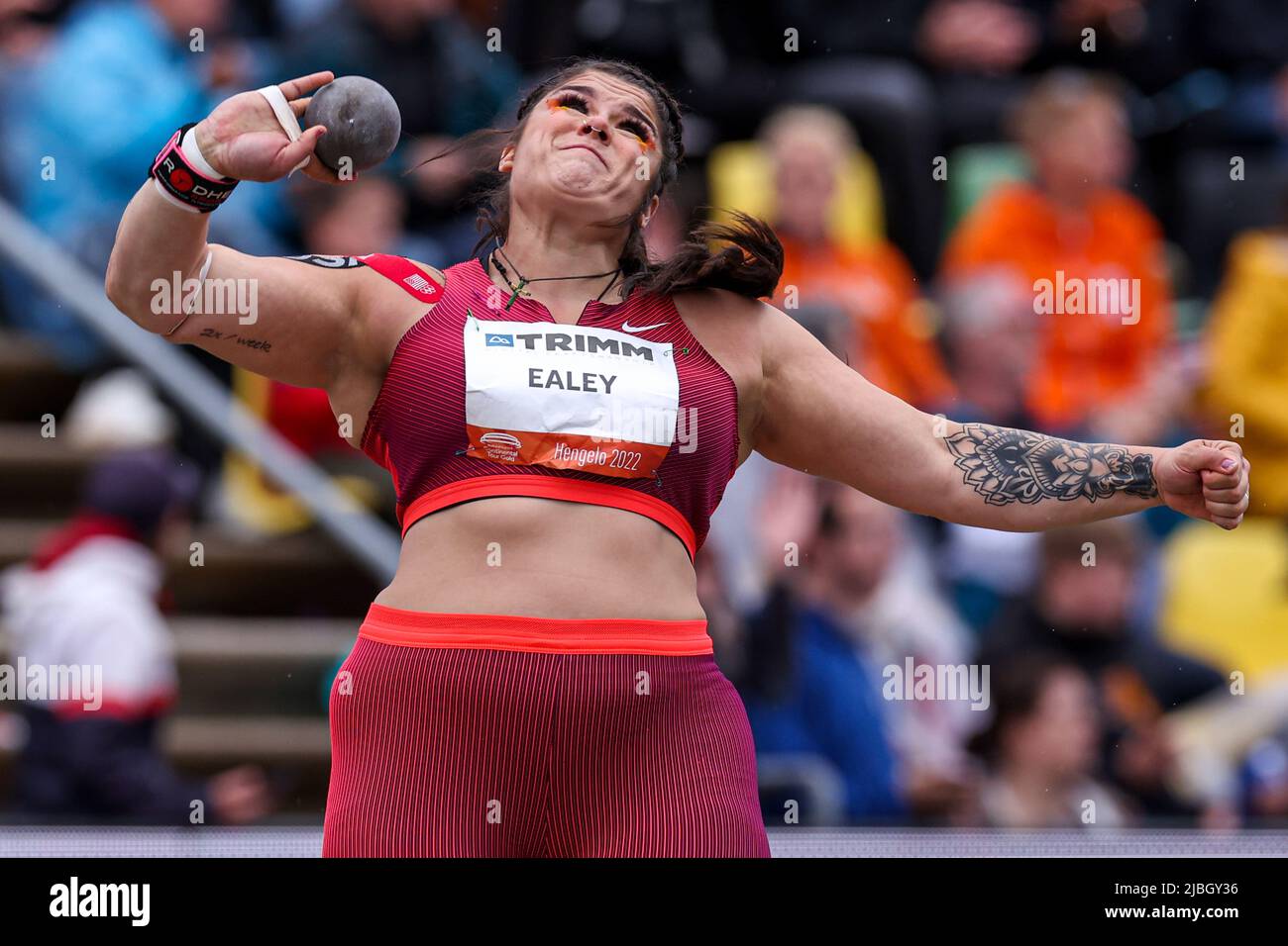 HENGELO, NETHERLANDS - JUNE 6: Chase Ealey of United States during the ...