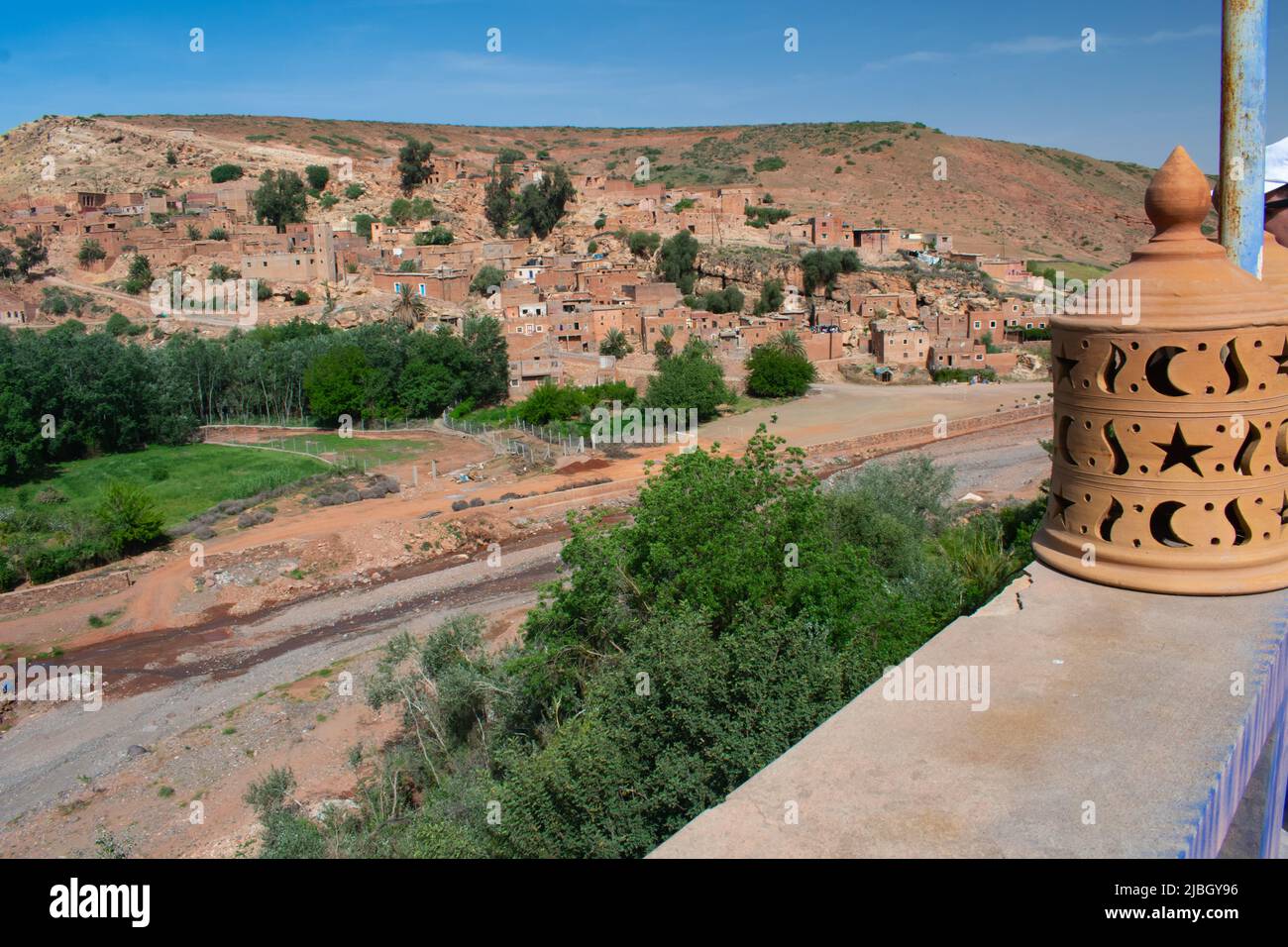 Small village in outskirts of Marrakesh Morocco during spring Stock ...