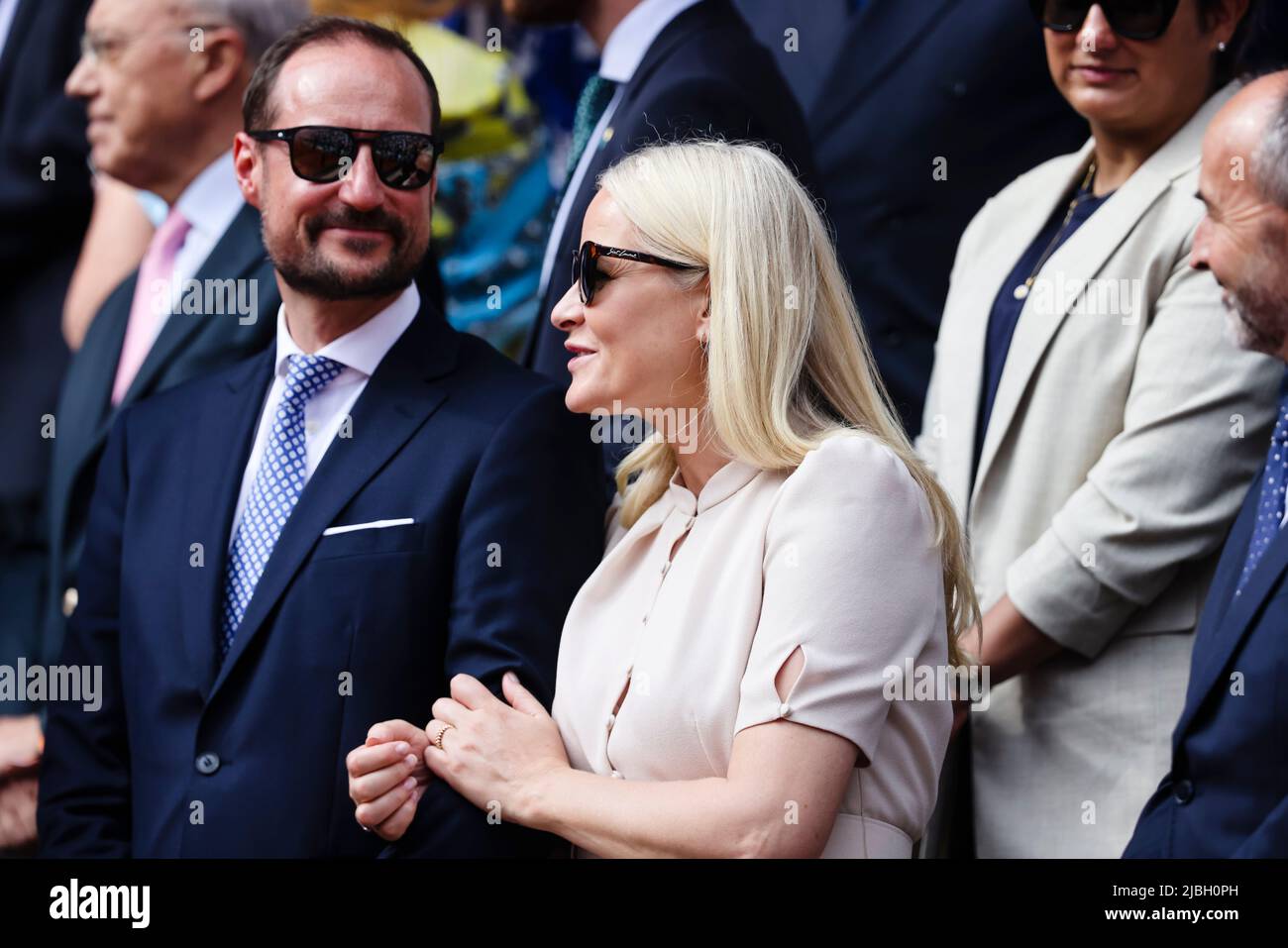 Paris, France. 5th June, 2022. Haakon, Crown Prince of Norway, and his ...