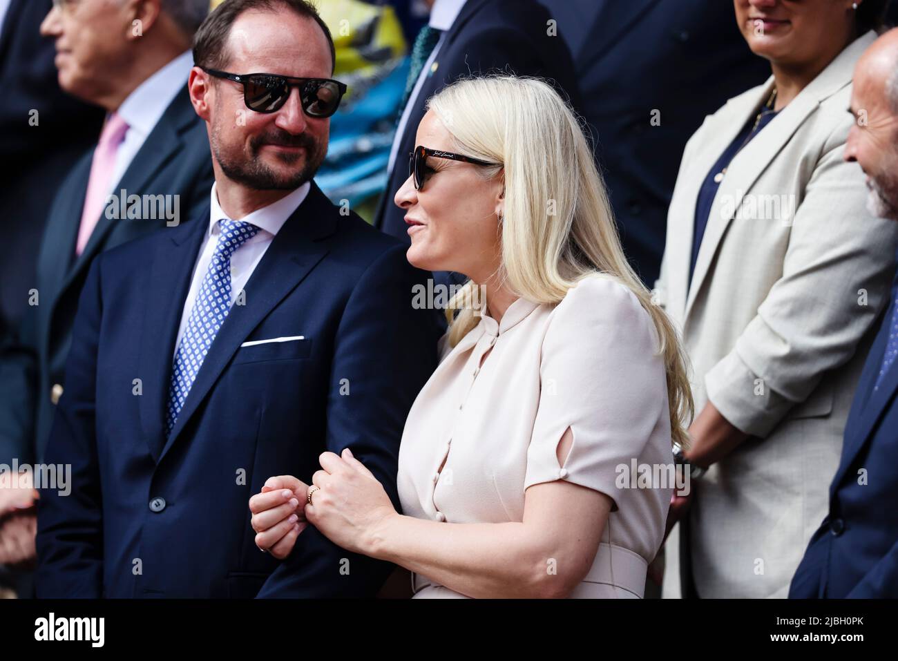 Paris, France. 5th June, 2022. Haakon, Crown Prince of Norway, and his ...