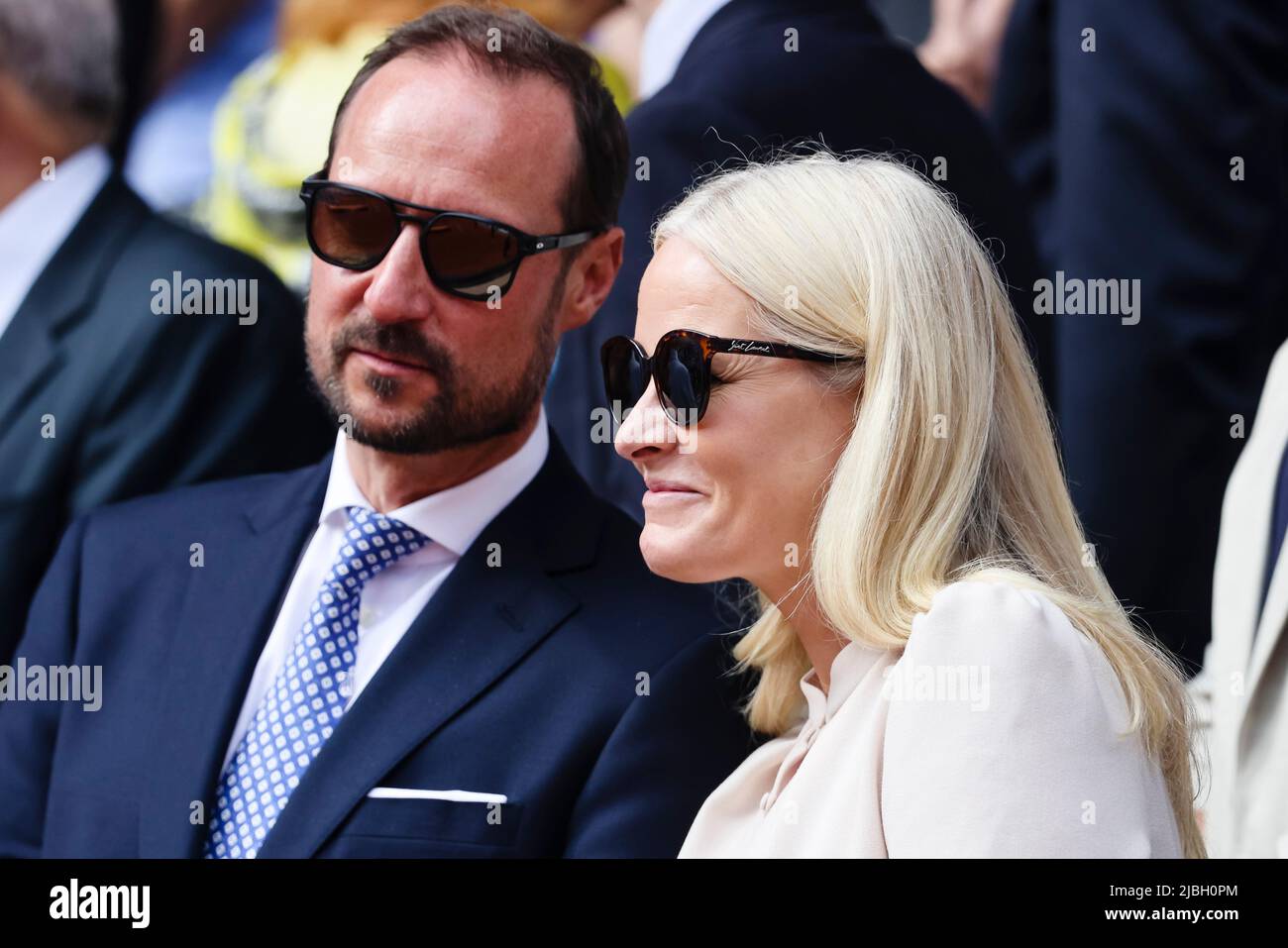 Paris, France. 5th June, 2022. Haakon, Crown Prince of Norway, and his ...