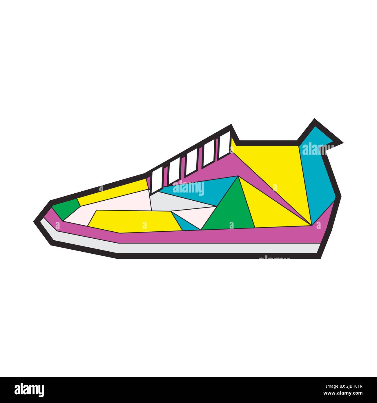 Triangular design shoe hi-res stock photography and images - Alamy