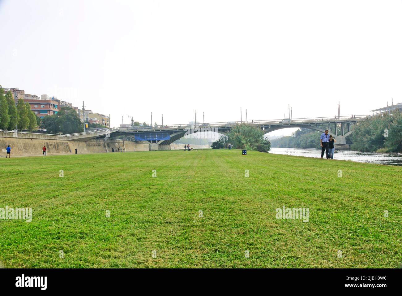 River Besós River Park in Sant Adriá del Besos, Barcelona, Catalunya ...