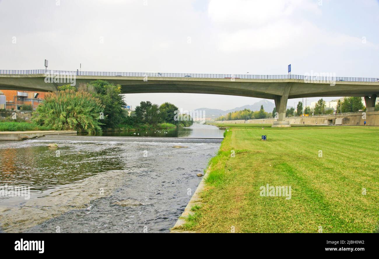 River Besós River Park in Sant Adriá del Besos, Barcelona, Catalunya ...