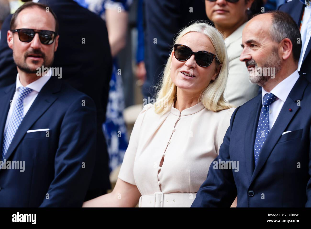 Paris, France. 5th June, 2022. Haakon, Crown Prince of Norway, and his ...