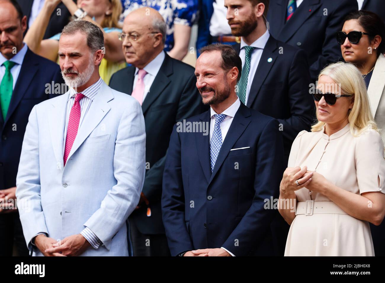 Paris, France. 5th June, 2022. King Felipe VI of Spain, Haakon, Crown ...