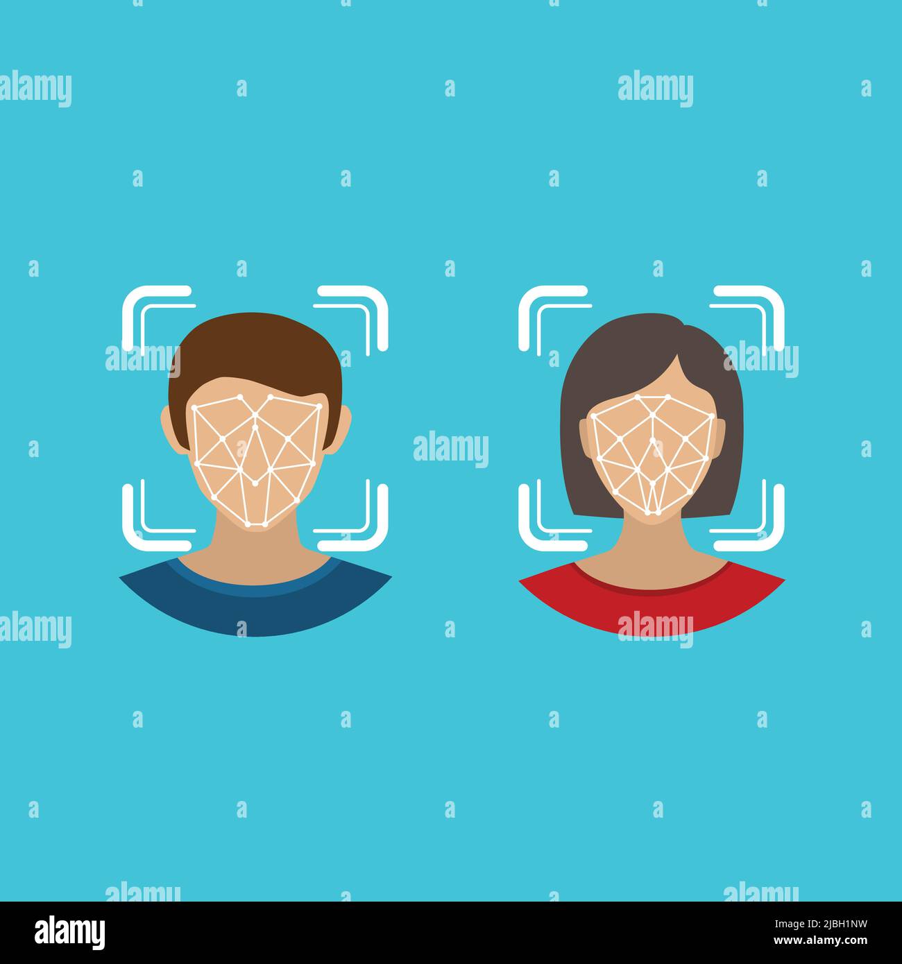 Face grid Stock Vector Images - Alamy