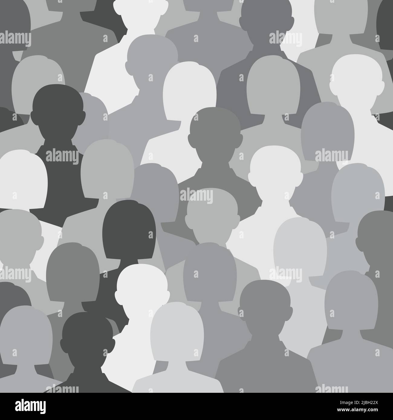 People crowd grey silhouelles Stock Vector Image & Art - Alamy