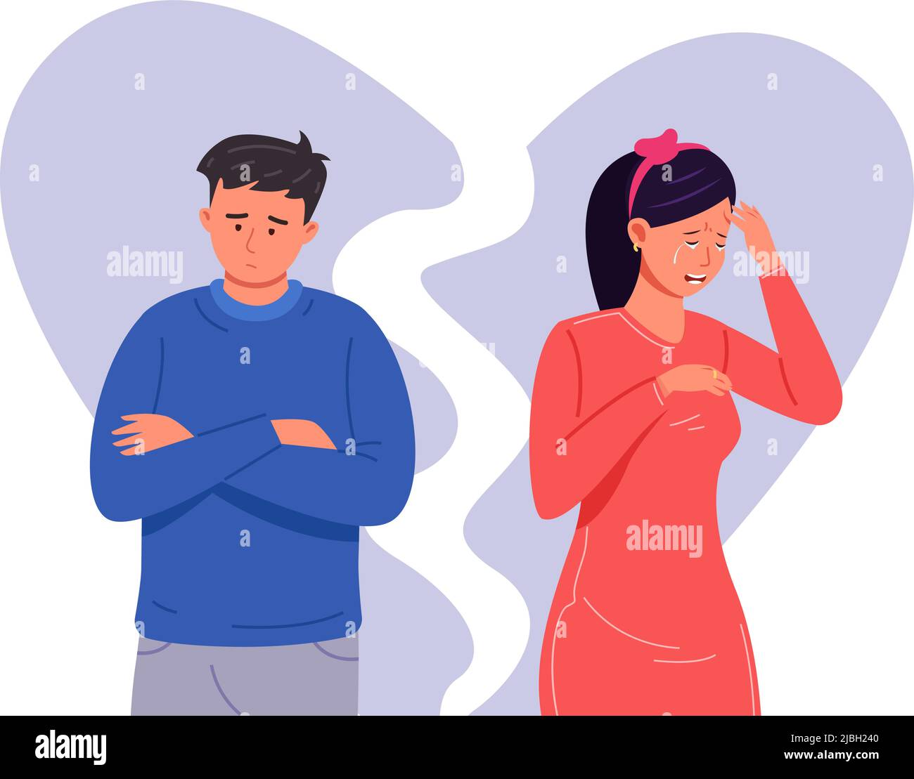 Couple breakup. Break relationship girlfriend boyfriend, couples ...