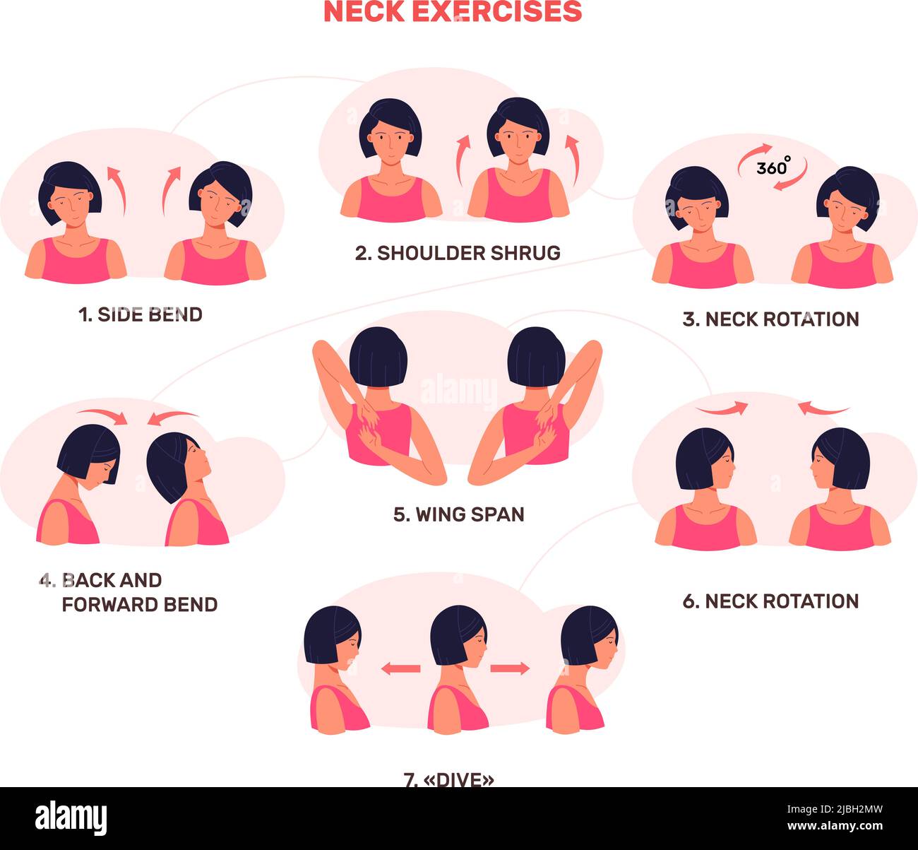 Neck pain exercises. Head stretching exercise extension muscles arm ... Neck pain exercises. Head stretching exercise extension muscles arm ...