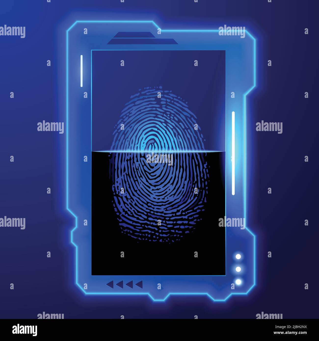 Digital panel light fingerprint Stock Vector Image & Art - Alamy
