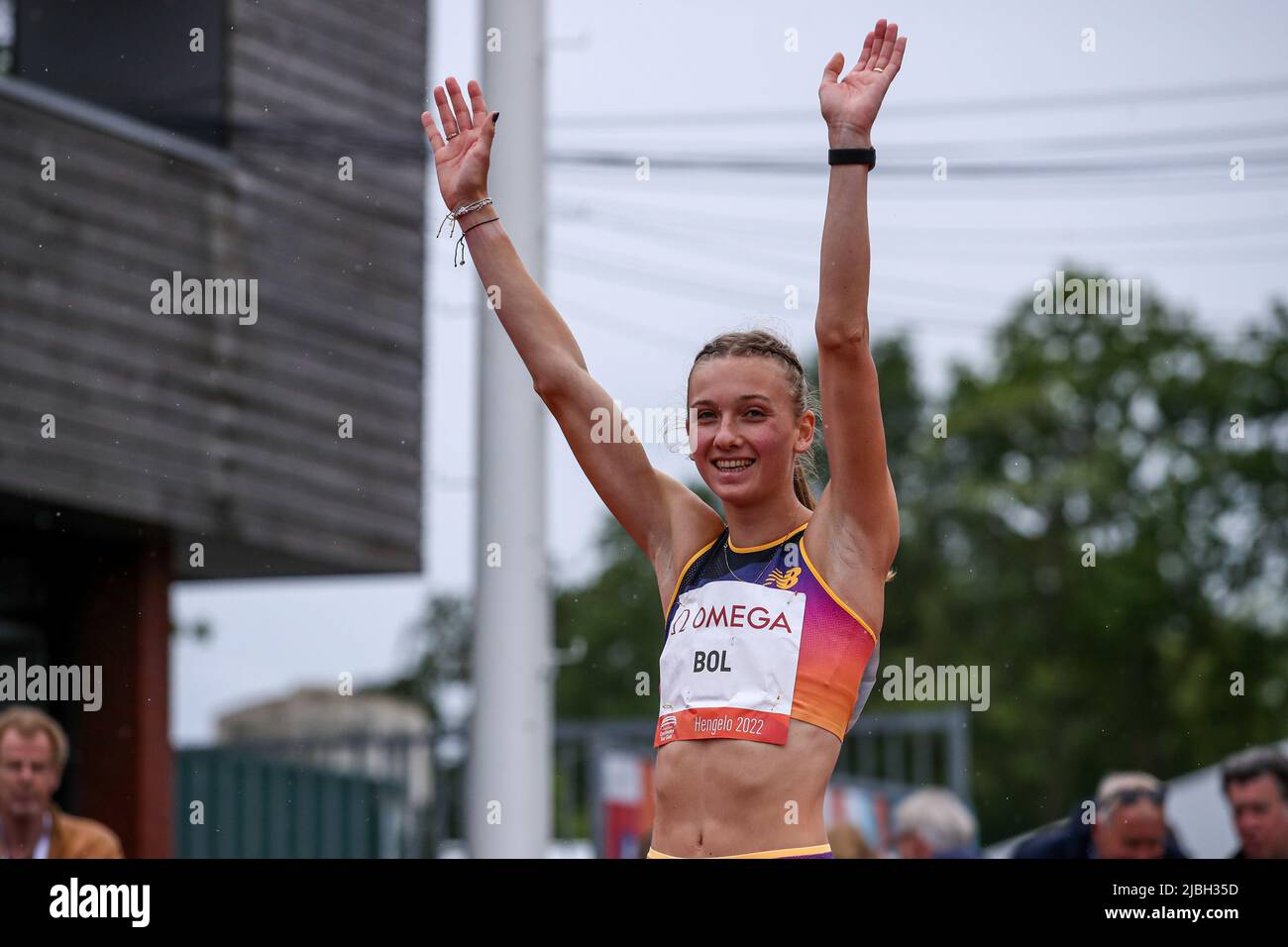 HENGELO, NETHERLANDS - JUNE 6: Femke Bol of The Netherlands during the ...
