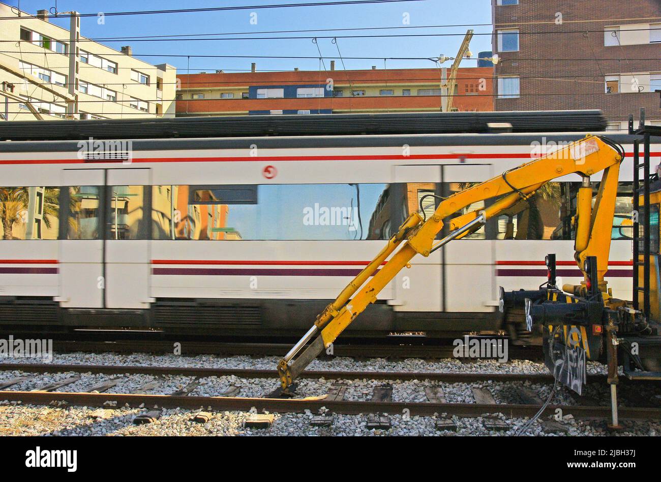 Rail track repair machine hi-res stock photography and images - Alamy