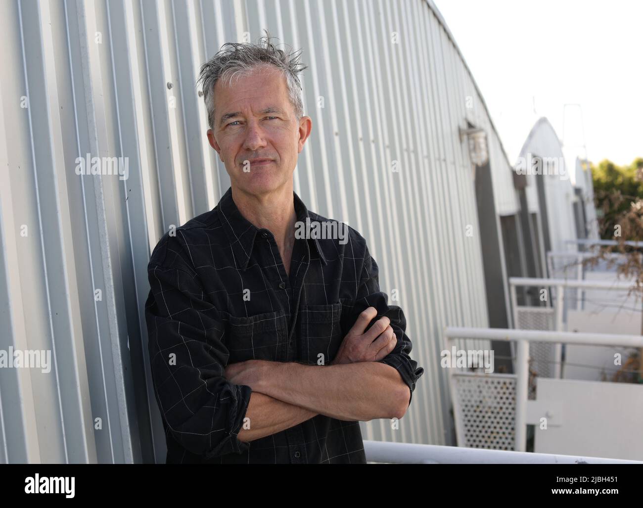 Geoff Dyer in Venice, California, on 21st of April 2022 Pic © Dan Tuffs ...
