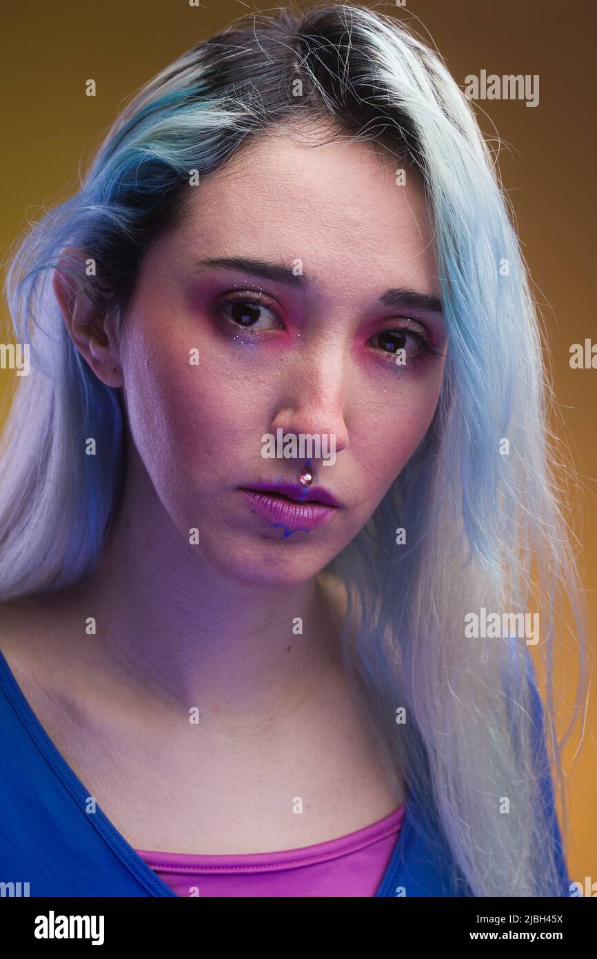 modern Mexican trend cyber style glow emotion studio light. neon Latin ...