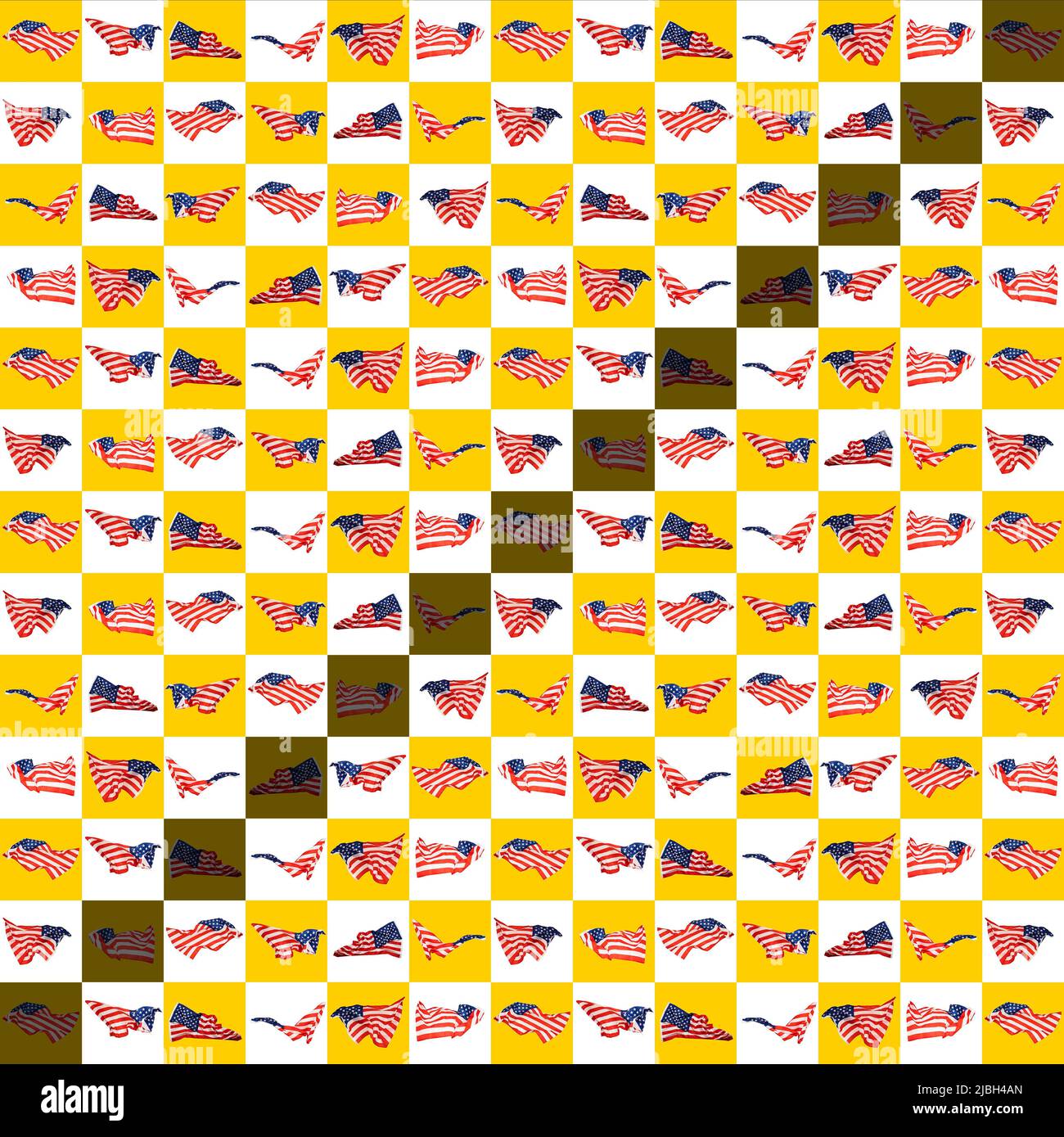 Collage of American flags, many flags, USA Stock Photo - Alamy