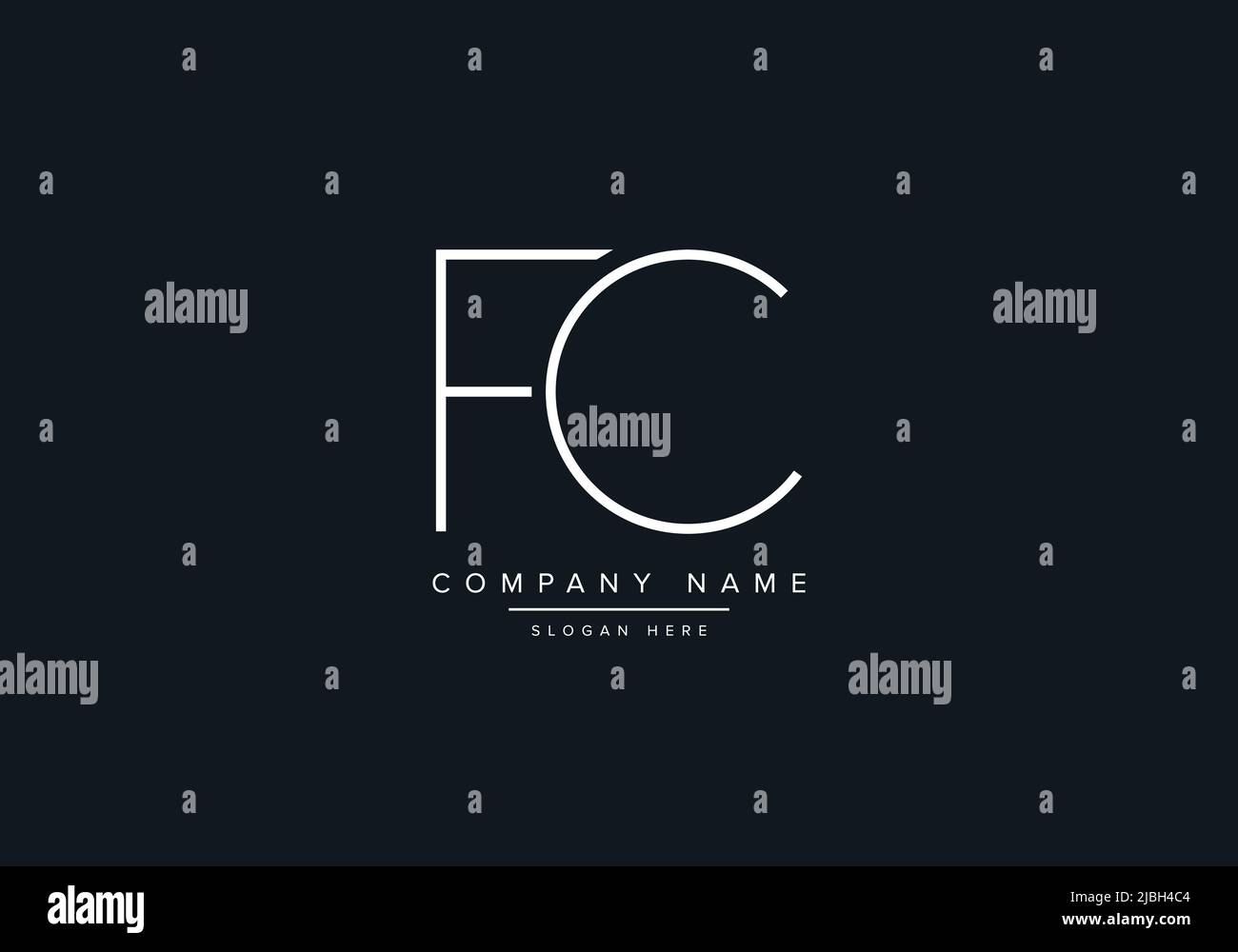 FC LETTER LOGO DESIGN VECTOR TEMPLATE Stock Vector Image & Art - Alamy