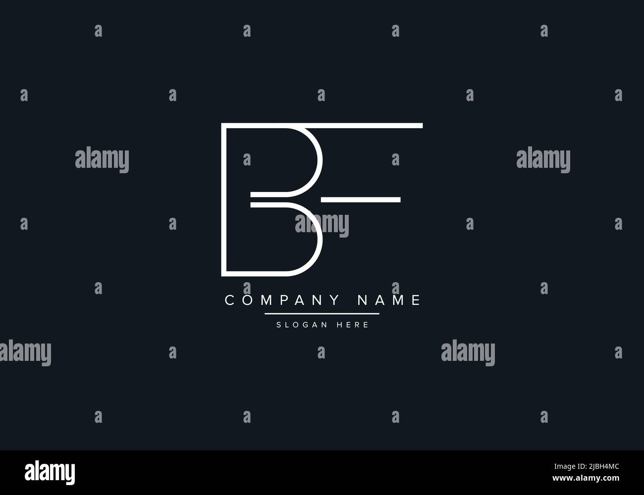 BF LETTER LOGO DESIGN VECTOR TEMPLATE Stock Vector Image & Art - Alamy