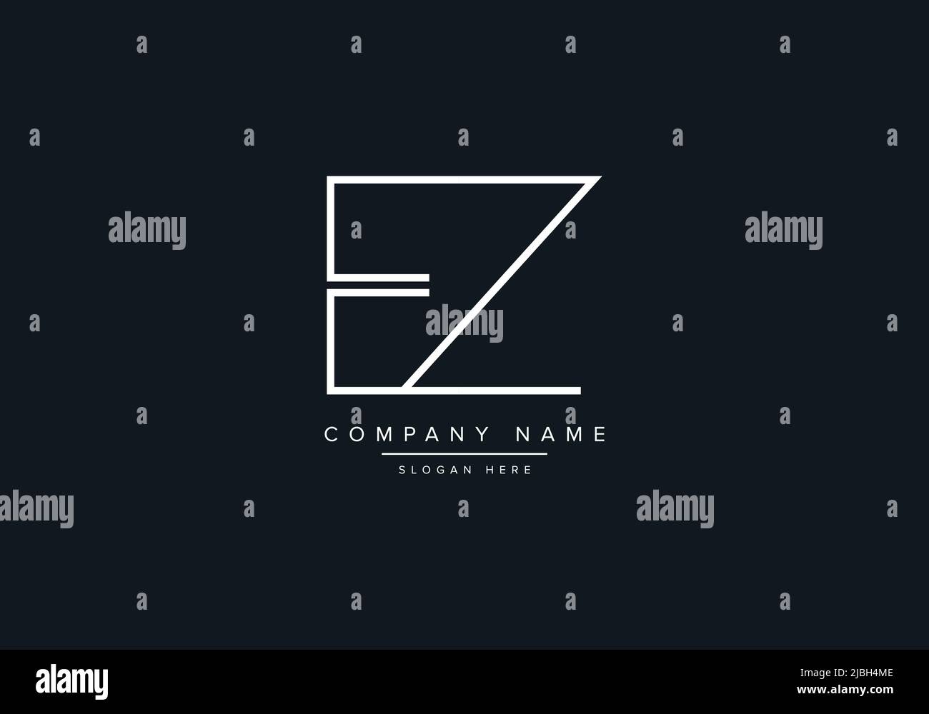 EZ LETTER LOGO DESIGN VECTOR TEMPLATE Stock Vector Image & Art - Alamy