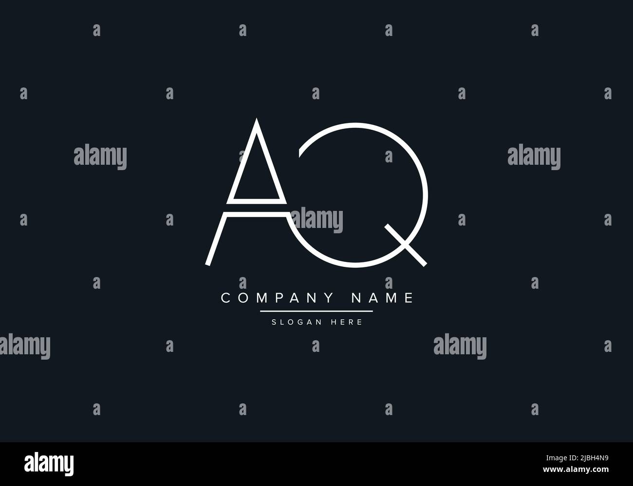 AQ LETTER LOGO DESIGN VECTOR TEMPLATE Stock Vector Image & Art - Alamy