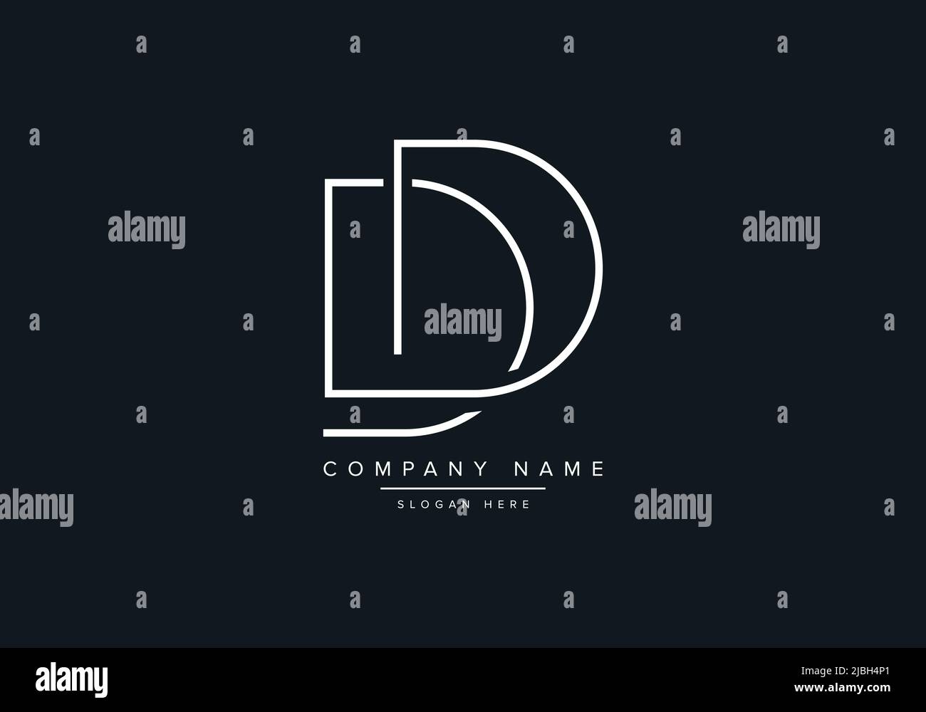 DD LETTER LOGO DESIGN VECTOR TEMPLATE Stock Vector Image & Art - Alamy