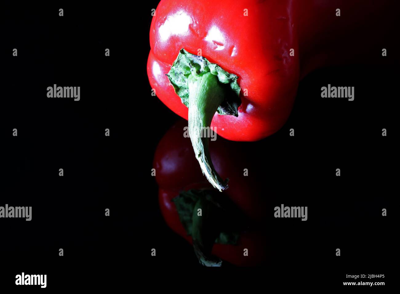 organic and fresh red bell pepper Stock Photo - Alamy