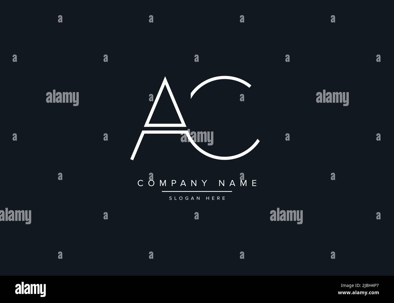 AC LETTER LOGO DESIGN VECTOR TEMPLATE Stock Vector Image & Art - Alamy