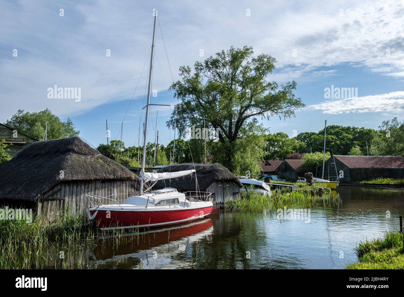 Hickling Staithe, Hickling Broad, Norfolk Stock Photo - Alamy