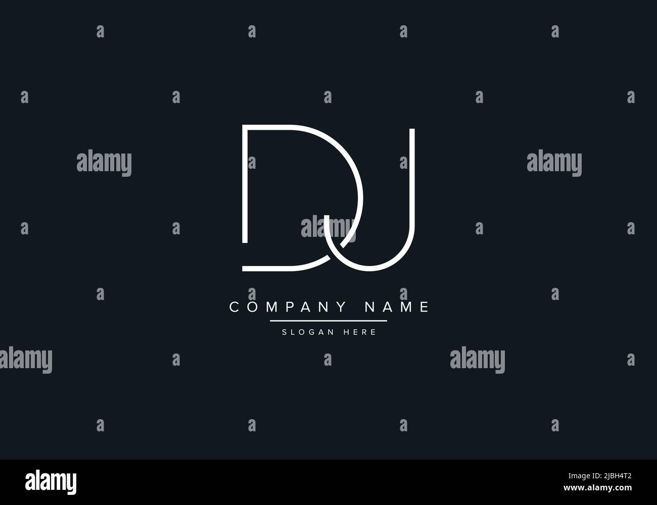 DJ LETTER LOGO DESIGN VECTOR TEMPLATE Stock Vector Image & Art - Alamy