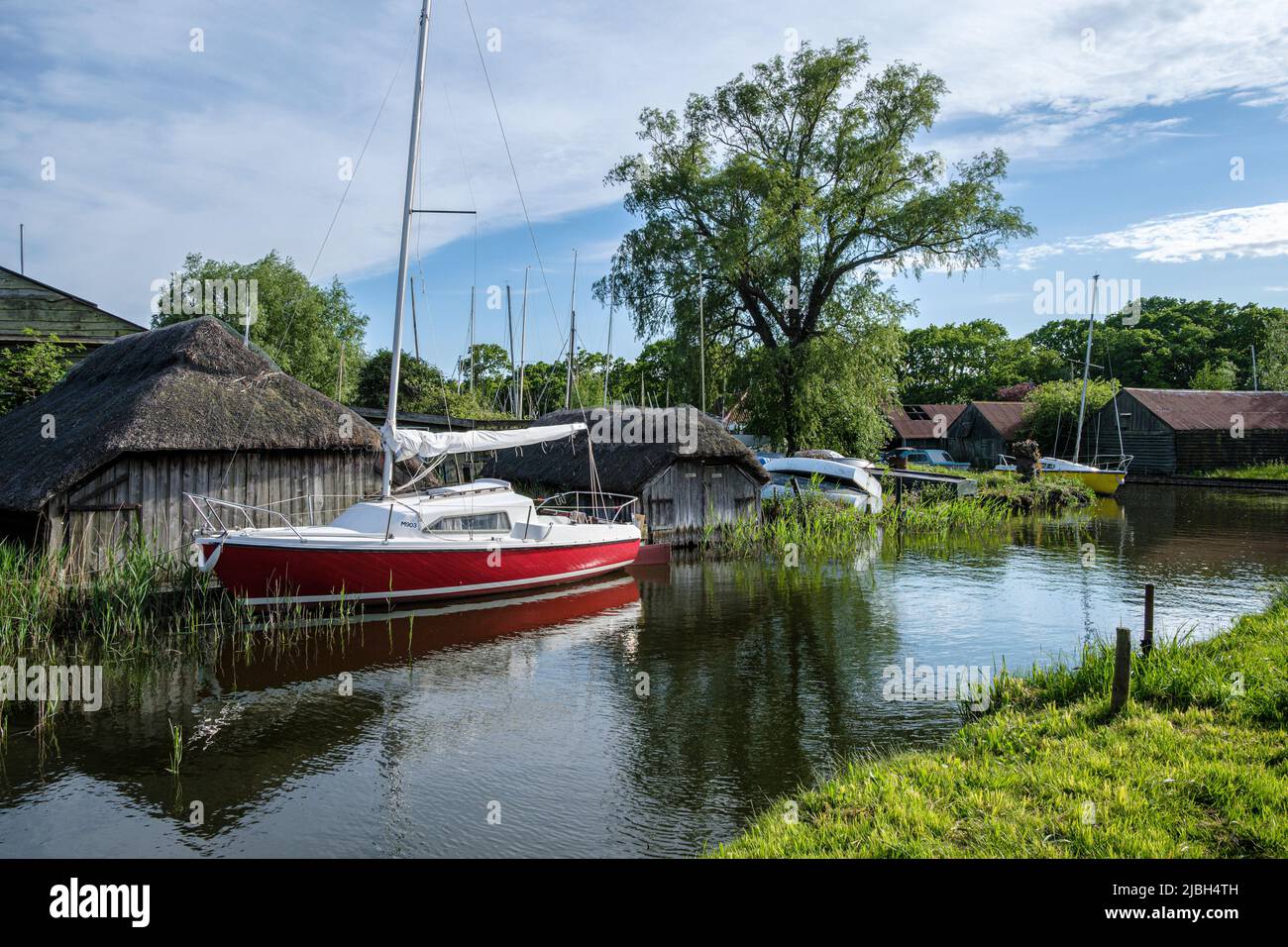 Hickling Staithe, Hickling Broad, Norfolk Stock Photo - Alamy