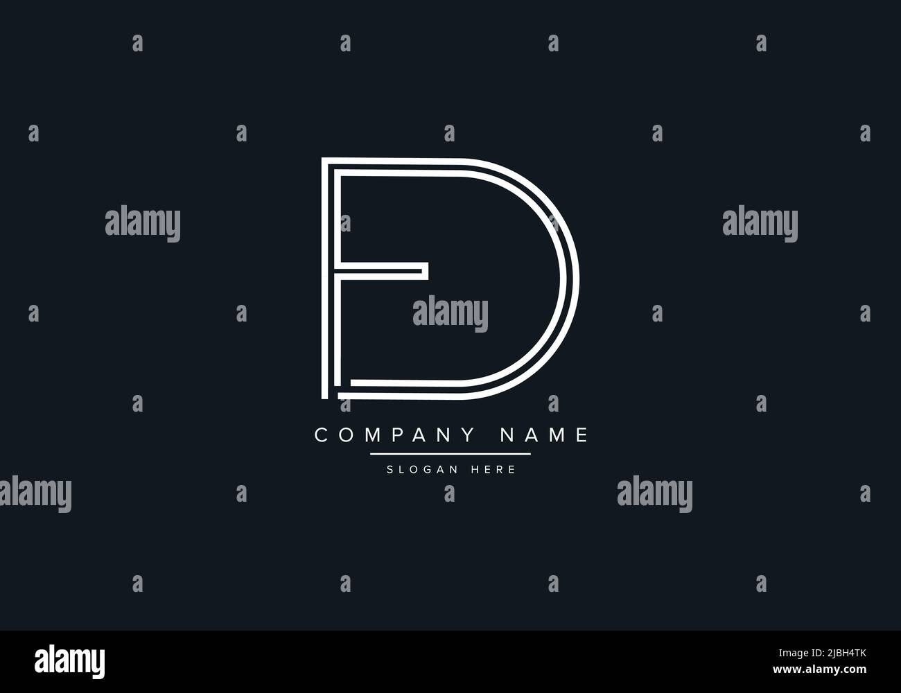 FD LETTER LOGO DESIGN VECTOR TEMPLATE Stock Vector Image & Art - Alamy