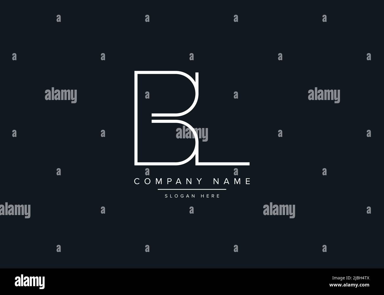 Bl minimal logo hi-res stock photography and images - Alamy