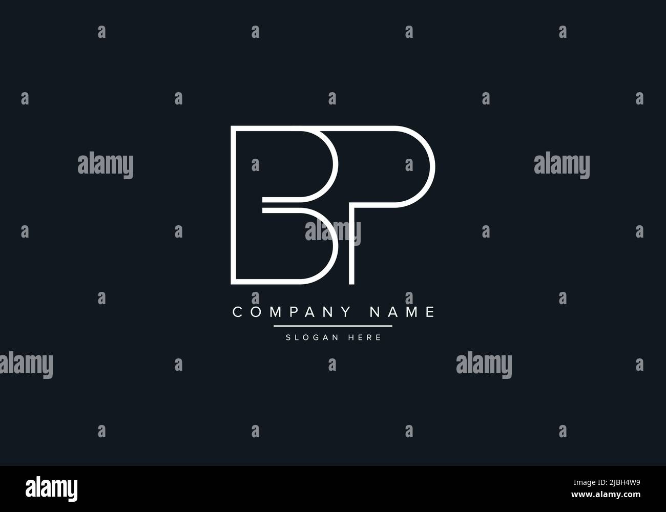 BP LETTER LOGO DESIGN VECTOR TEMPLATE Stock Vector Image & Art - Alamy