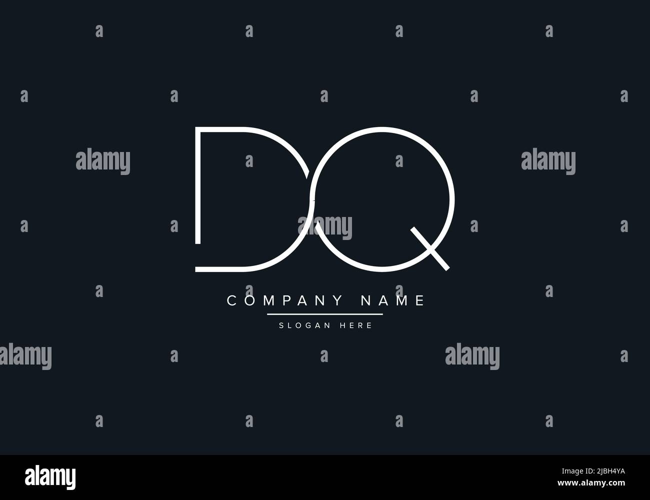 Dq letter logo Stock Vector Images - Alamy