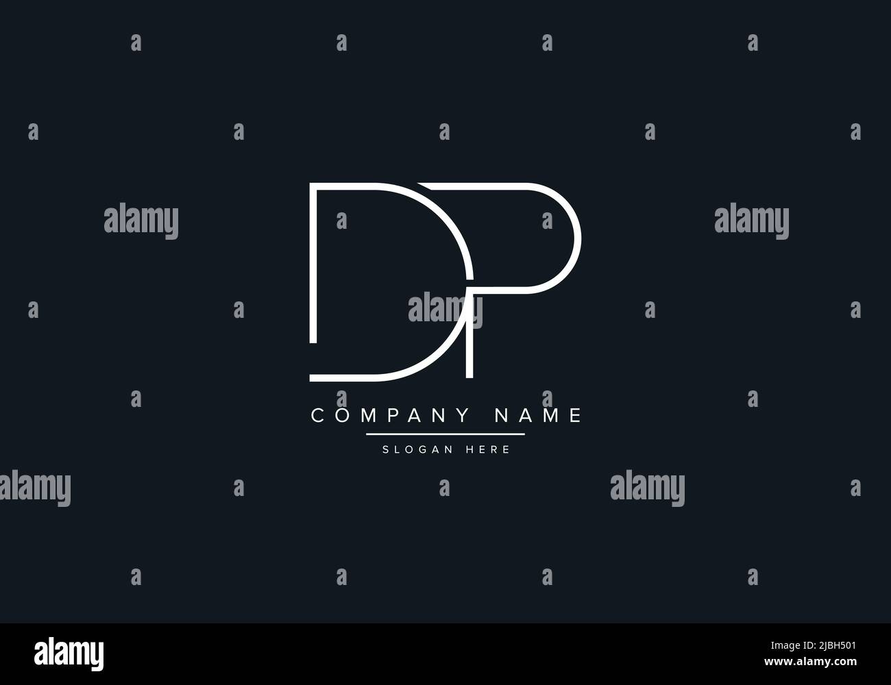 Dp minimal logo design hi-res stock photography and images - Alamy