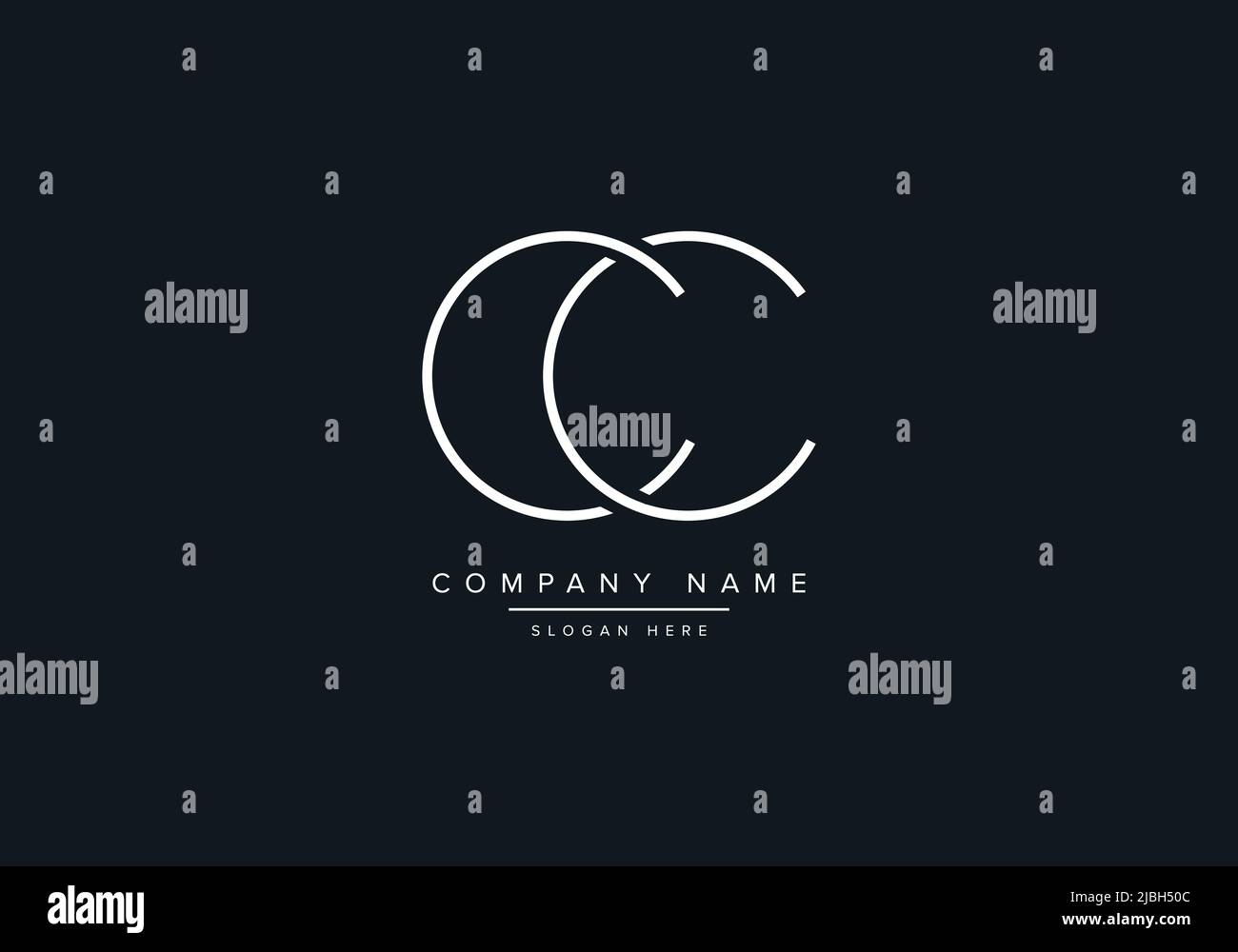 CC LETTER LOGO DESIGN VECTOR TEMPLATE Stock Vector Image & Art - Alamy