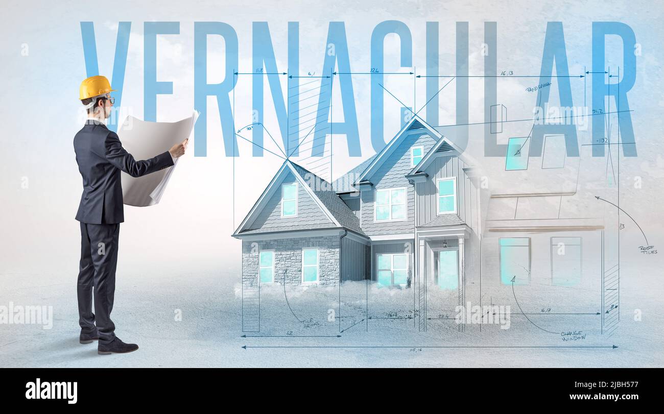 Young engineer holding blueprint concept Stock Photo - Alamy