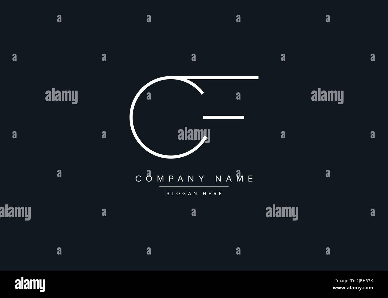 monogram CF alphabet initial line art logo vector, initial logo, logo ...