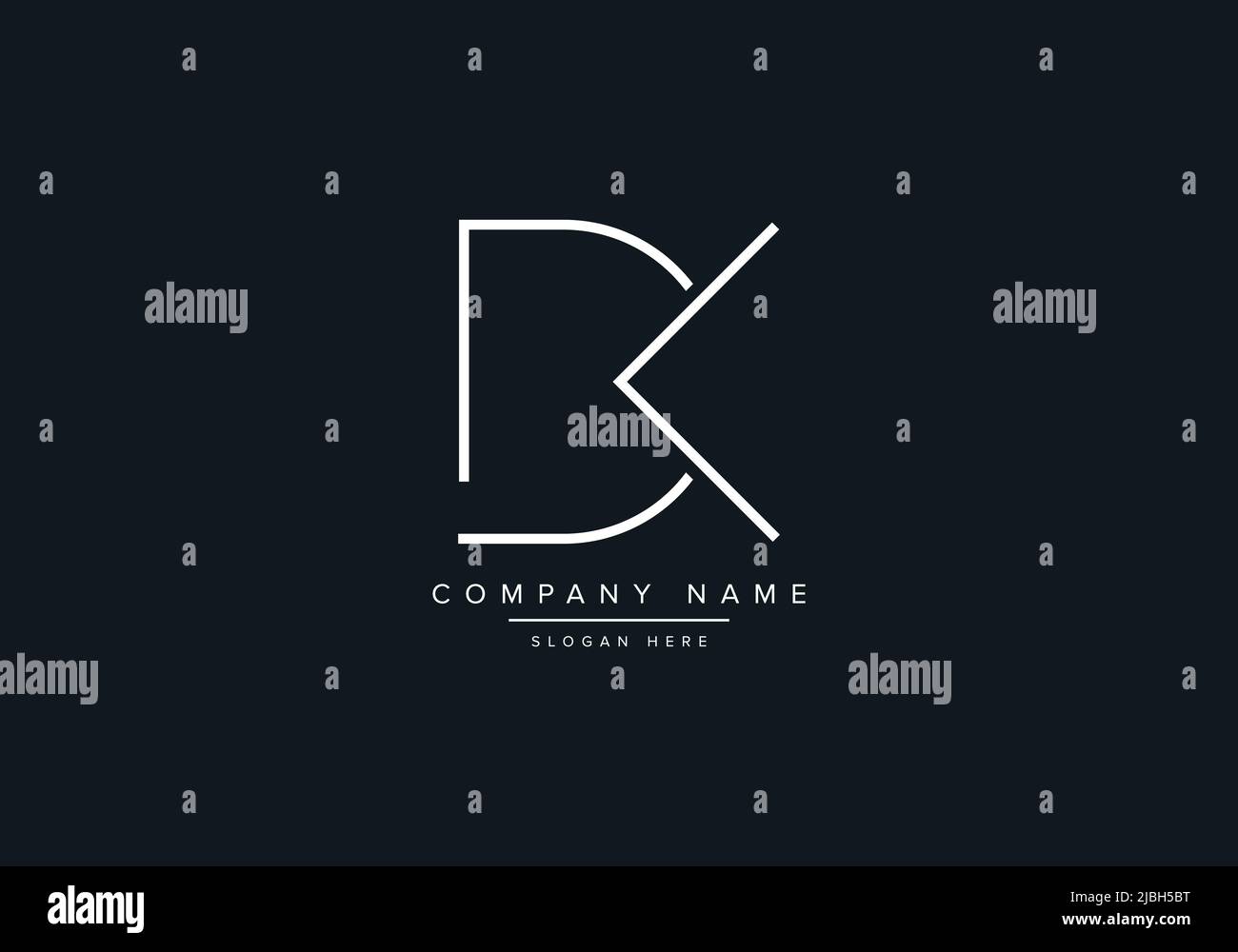 monogram DK alphabet initial line art logo vector, initial logo, logo ...