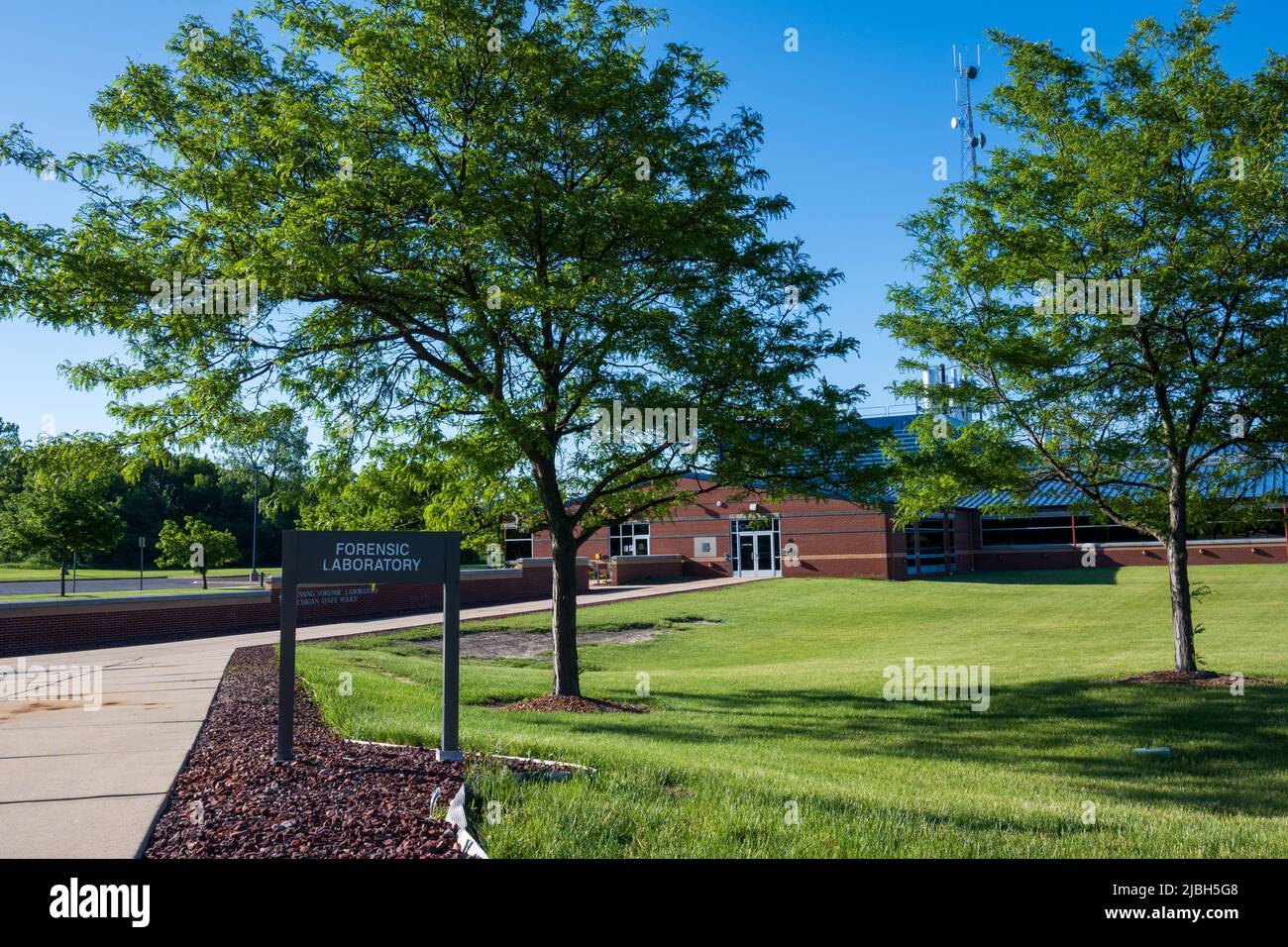 Dimondale MI - June 4, 2022: Sign for Lansing Forensic Laboratory State ...
