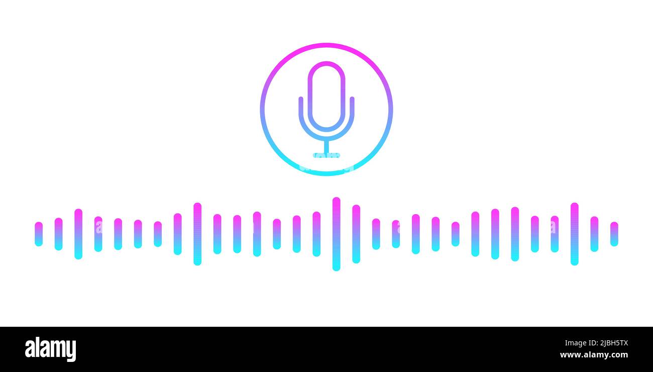 Voice message icon. Voice messaging correspondence. Voice messages ...