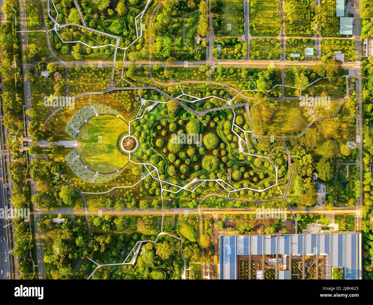 Benjakitti Park or Benchakitti forest park new design walkway in ...