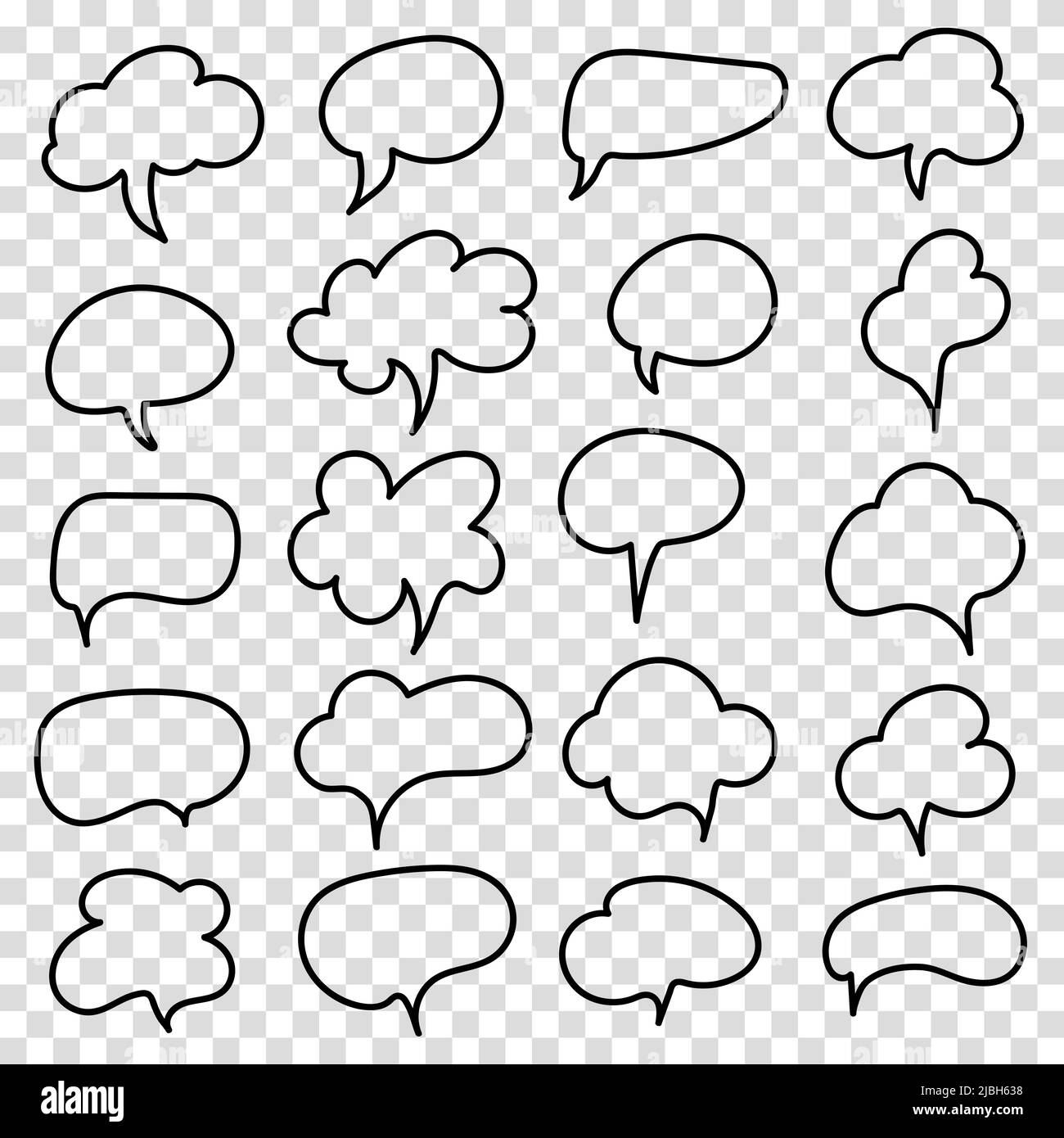Comic empty speech thought Black and White Stock Photos & Images - Alamy