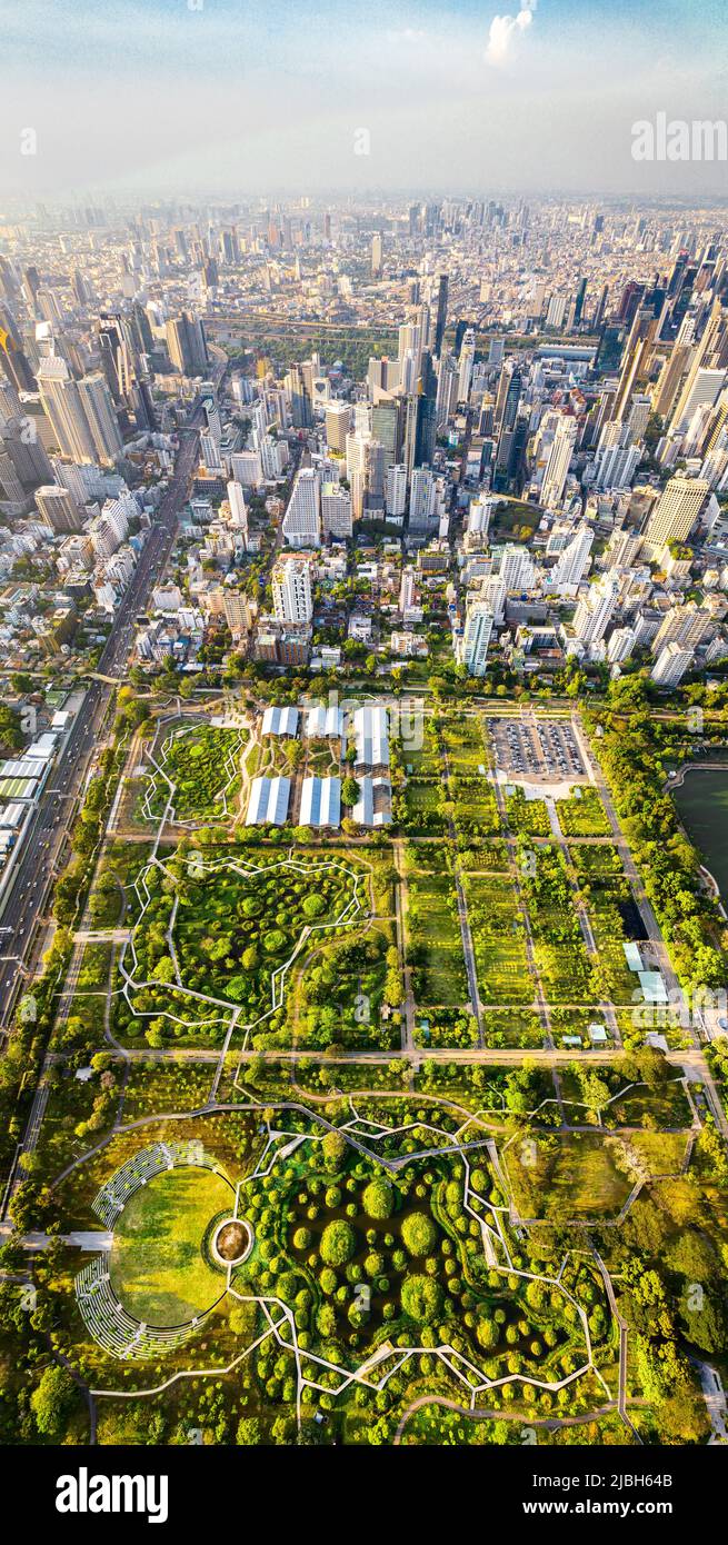 Benjakitti Park or Benchakitti forest park new design walkway in ...