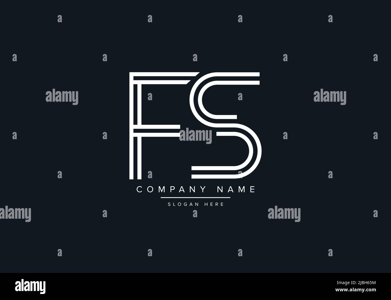 monogram FS alphabet initial line art logo vector, initial logo, logo ... monogram FS alphabet initial line art logo vector, initial logo, logo ...