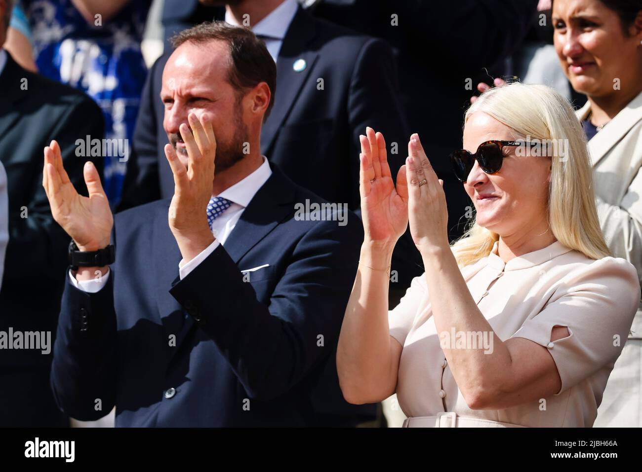Paris, France. 5th June, 2022. Haakon, Crown Prince of Norway, and his ...
