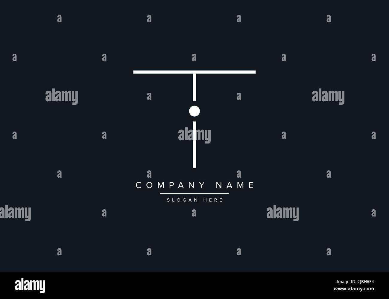 monogram IT alphabet initial line art logo vector, initial logo, logo ...